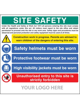 Site Safety - Hard Hat - Vest and Boots