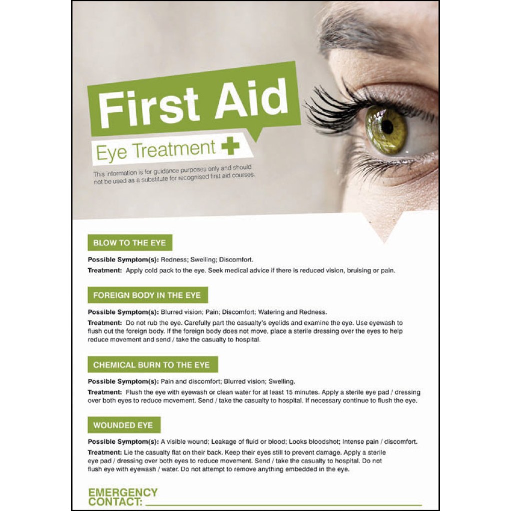 First Aid Eyes - Poster