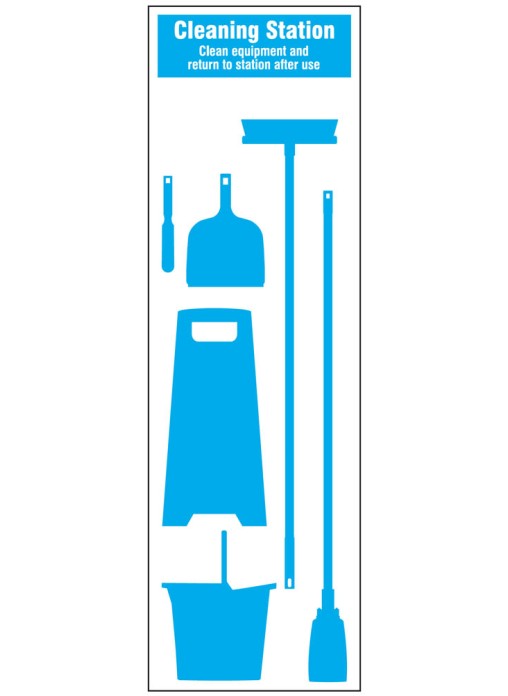 Cleaning Station Shadow Board - 6 Piece