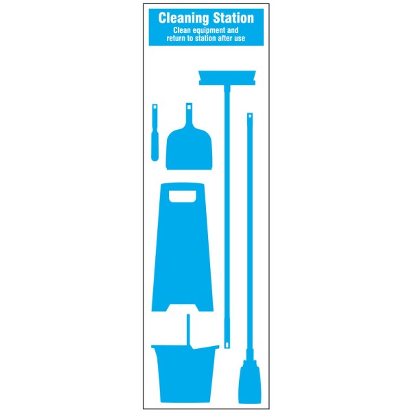 Cleaning Station Shadow Board - 6 Piece