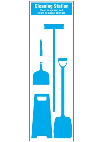 Cleaning Station Shadow Board - 5 Piece