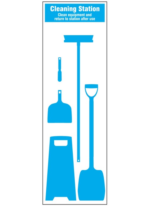 Cleaning Station Shadow Board - 5 Piece