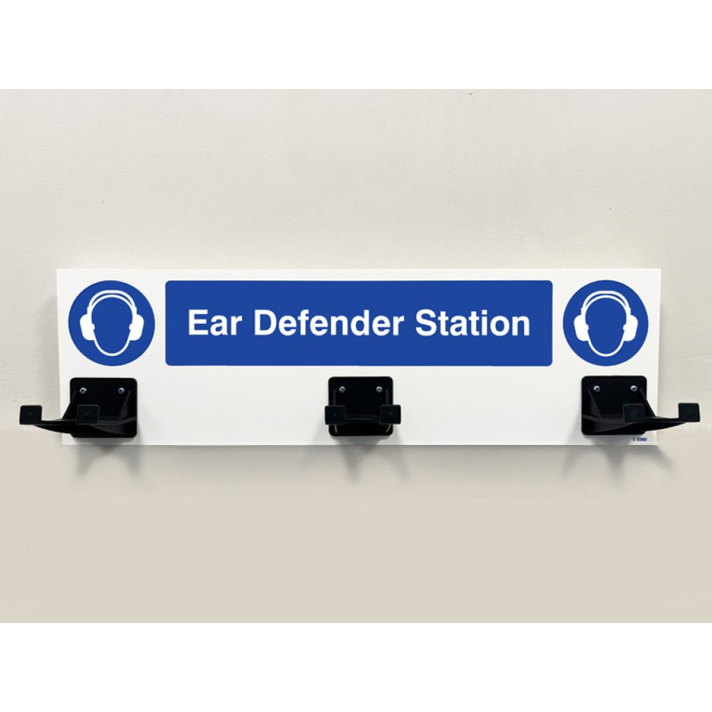 Ear Defender PPE Station - 3 Hooks