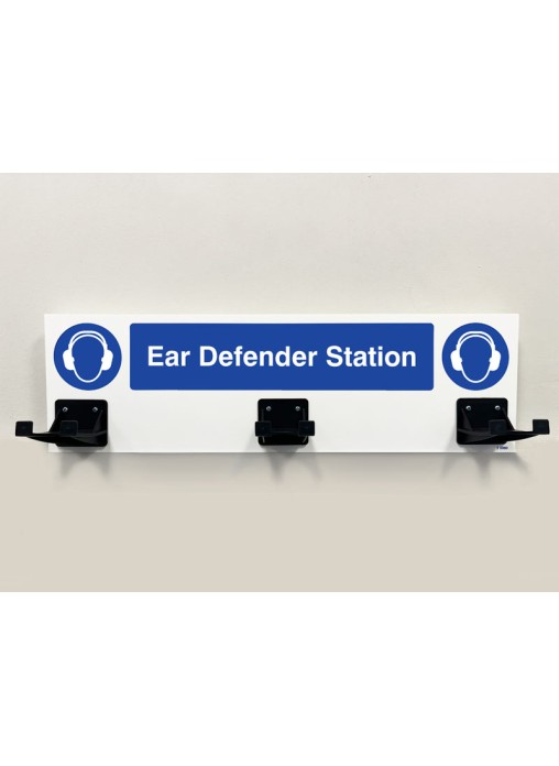 Ear Defender PPE Station - 3 Hooks