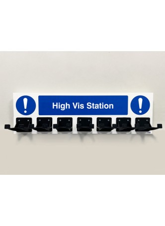 PPE Station - High Vis - 7 Hooks