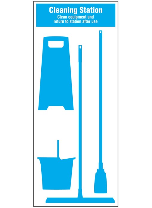 Cleaning Station Shadow Board - 4 piece