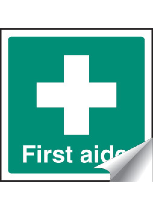 First Aider - Sticker - 50 x 50mm