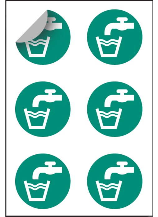 6 x Drinking Water - 65mm Diameter