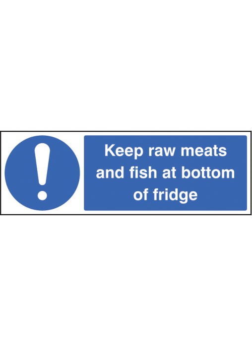 Keep Raw Meats and Fish At Bottom of Fridge
