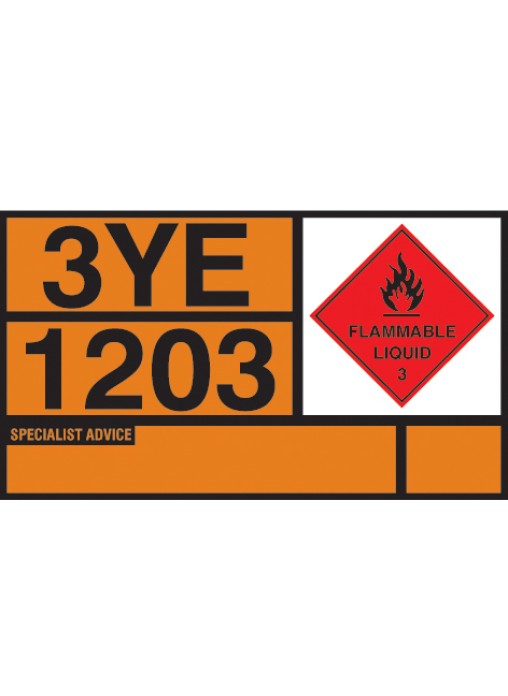 Petrol Hazchem Placard - Aluminium