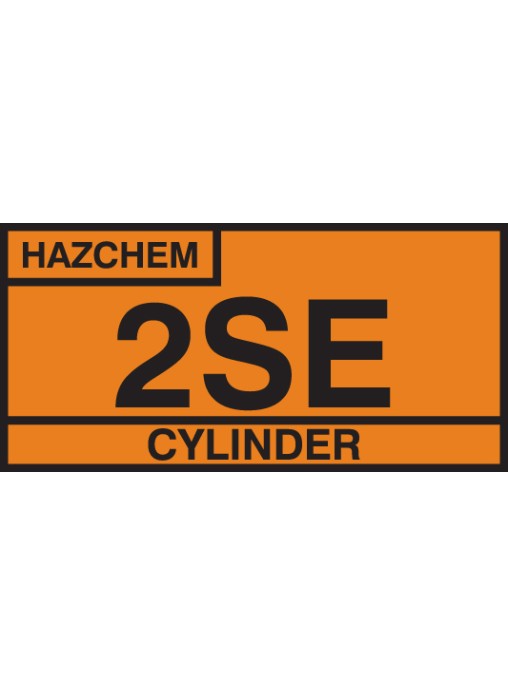 2SE Cylinder Storage Placard - Self Adhesive Vinyl