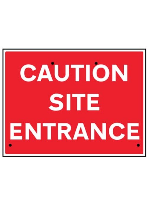 Re-Flex Sign - Caution - Site Entrance
