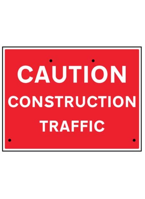 Re-Flex Sign - Caution - Construction Traffic