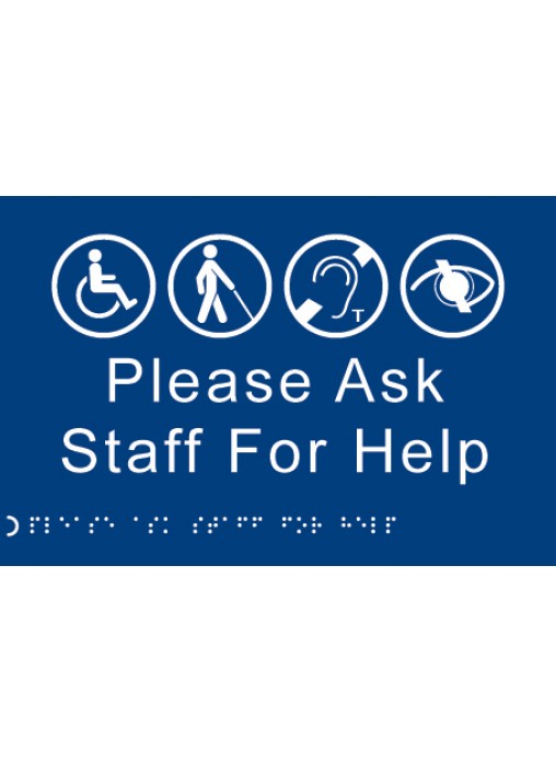 Braille - Please Ask Staff for Help