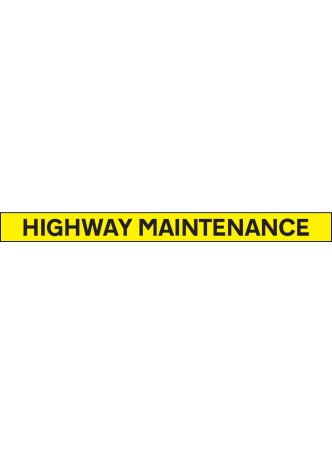 Highway Maintenance - Reflective Self Adhesive Vinyl