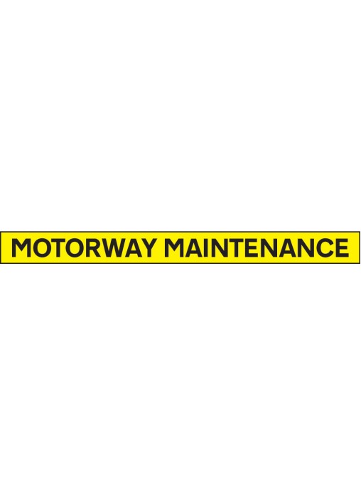 Motorway Maintenance - Reflective Self Adhesive Vinyl
