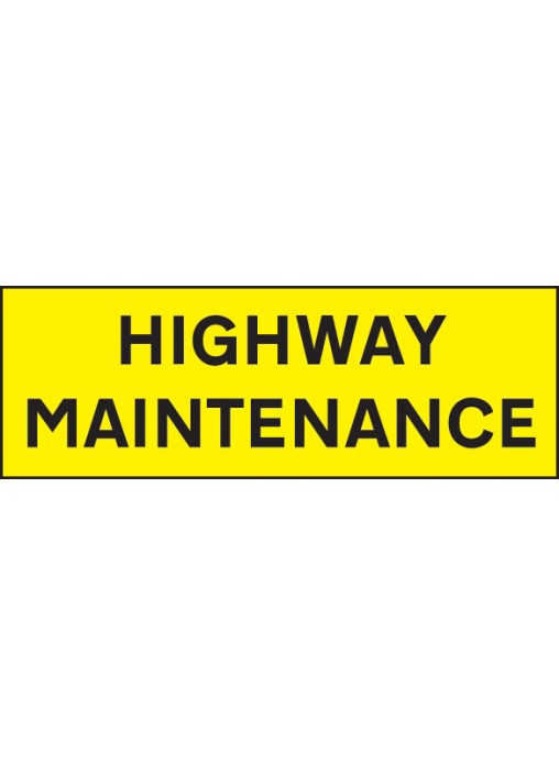 Highway Maintenance - Reflective Self Adhesive Vinyl