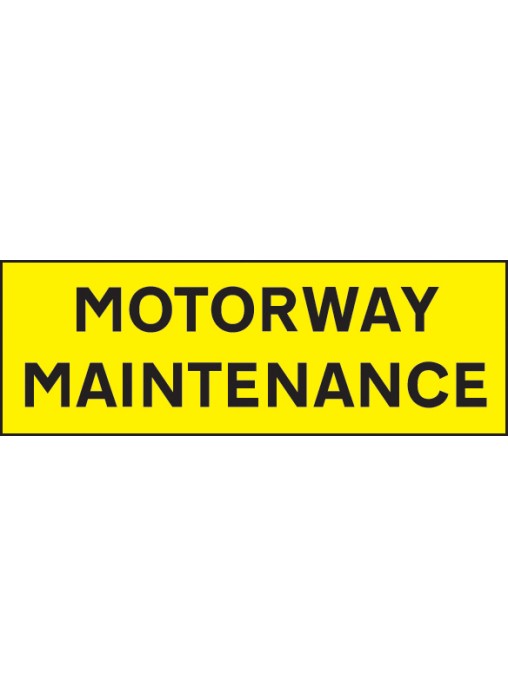 Motorway Maintenance - Reflective Self Adhesive Vinyl