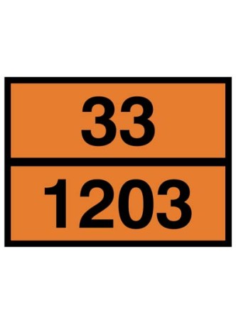 Petrol / Benzine ADR Plate