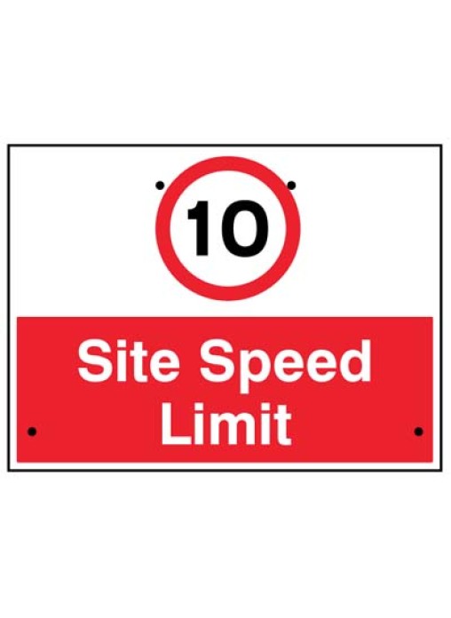 Re-Flex Sign - 10mph Site Speed Limit