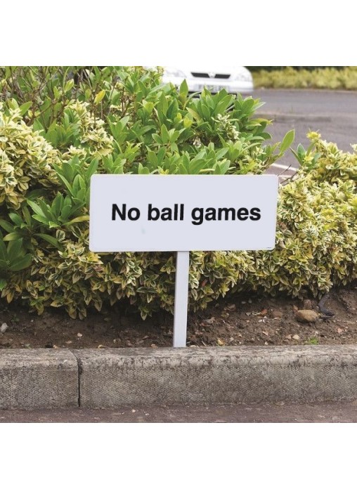 No Ball Games - Verge Sign c/w 800mm Post