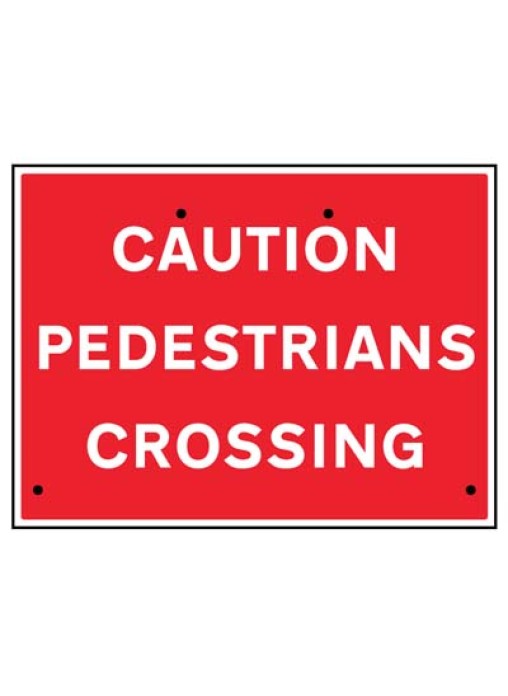 Re-Flex Sign - Caution - Pedestrians Crossing
