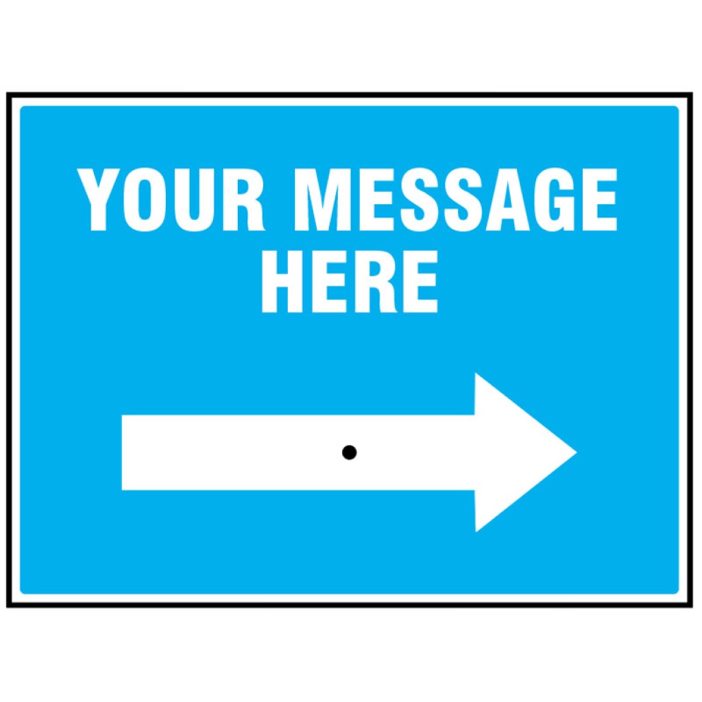 Your Message Here - Reflex with Wing Nut Reversible Arrow