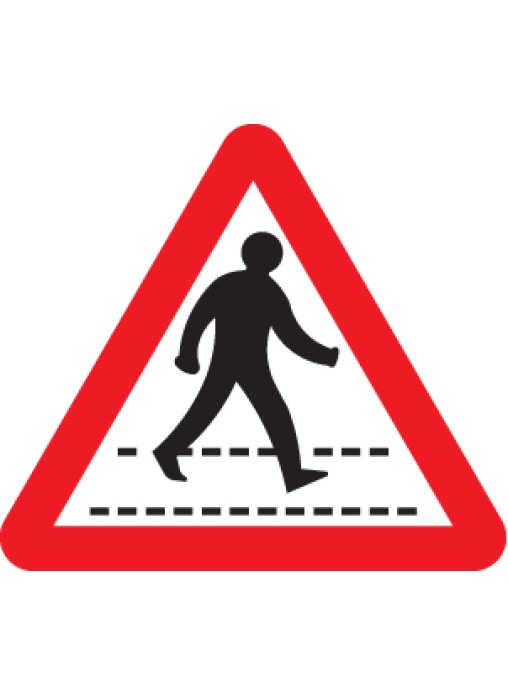 Pedestrians Crossing Ahead - Class R2 - Permanent