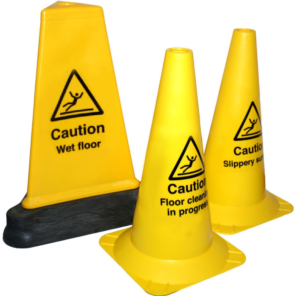 Slippery Surface - Hazard Cone - 500mm - Round