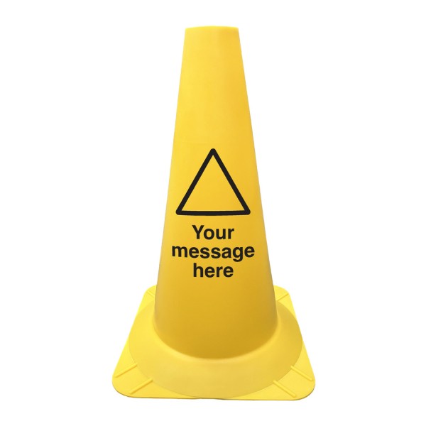 Your Message Here - Hazard Cone - 500mm - Round