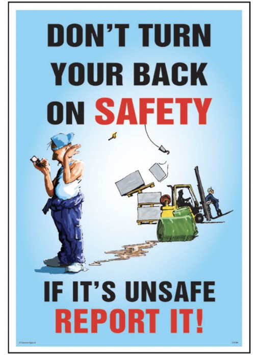Don t Turn Your Back On Safety Poster don-t-turn-your-back-on-safety-poster
