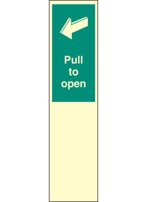 Door Plate - Pull to Open