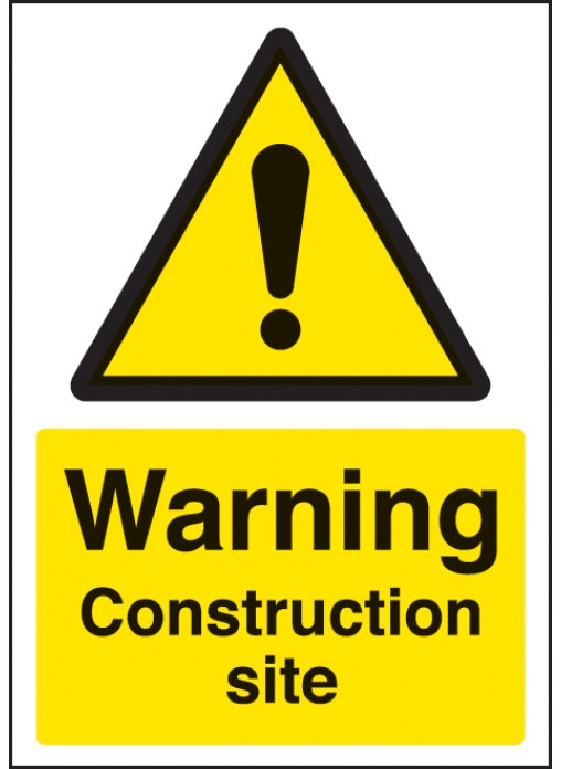 A4 Warning - Construction Site