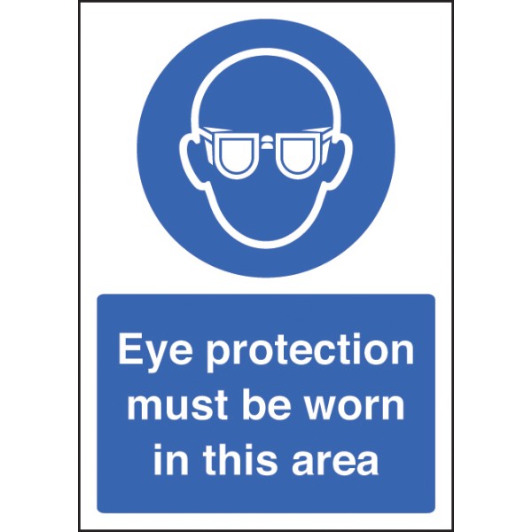 A4 Eye Protection Must be Worn