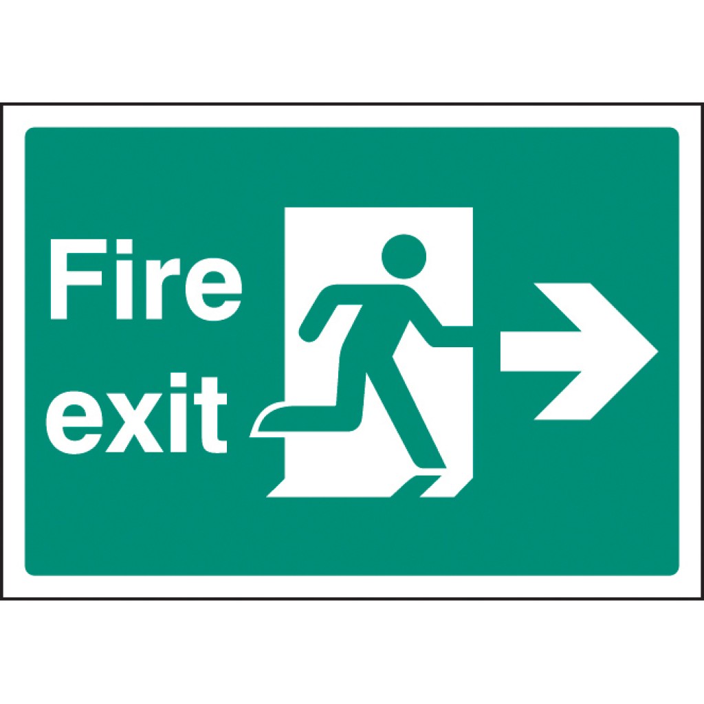 A4 Fire Exit Right