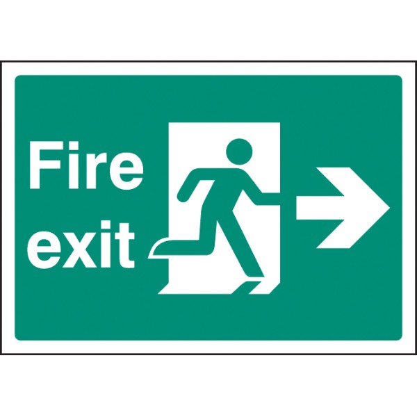 A4 Fire Exit Right