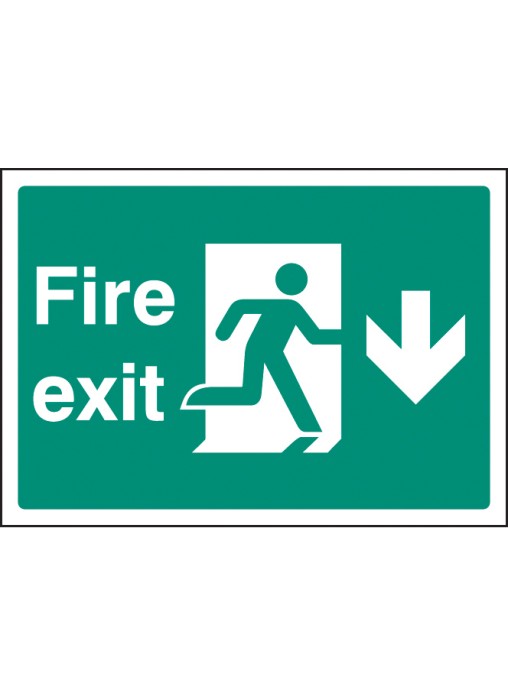 A4 Fire Exit Down