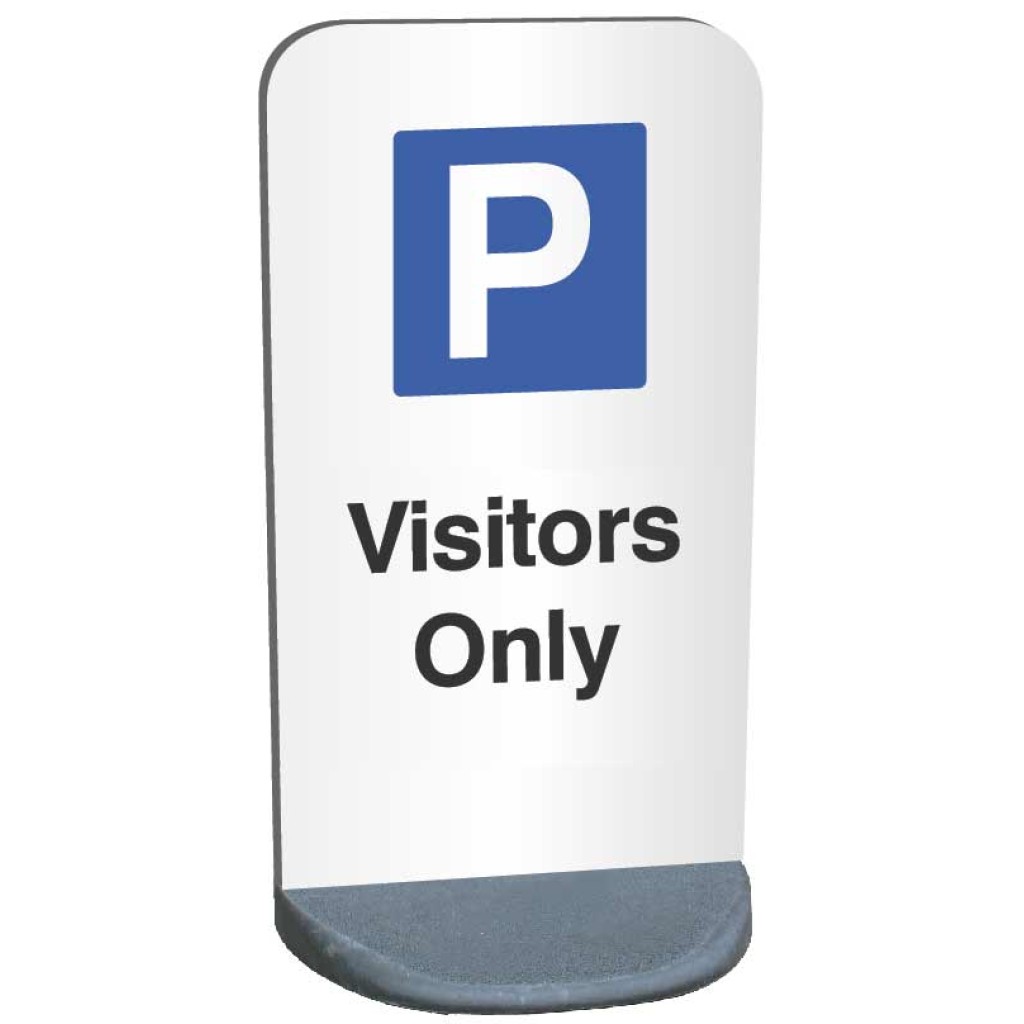 Temporary Sign - Visitors Parking Only