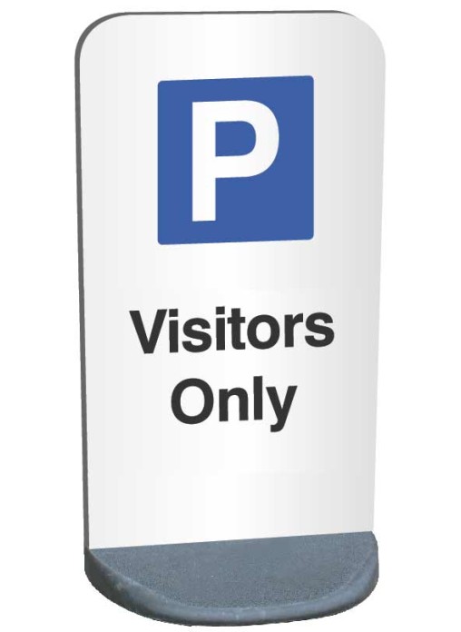 Temporary Sign - Visitors Parking Only