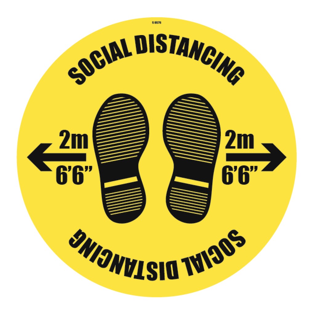 Social Distancing - Floor Graphic