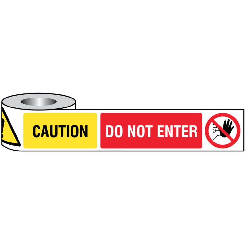 Caution - - Do Not Enter Non-Adhesive Barrier Tape