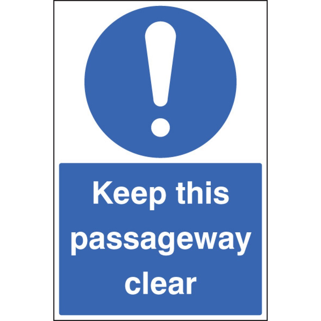 Keep this Passageway Clear - Floor Graphic