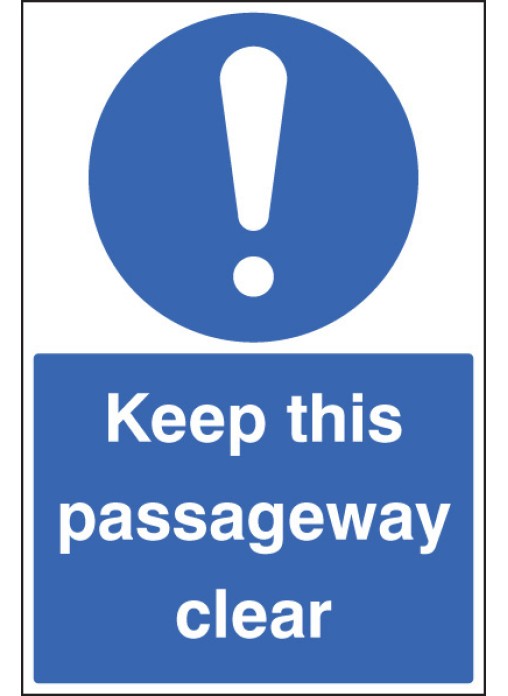 Keep this Passageway Clear - Floor Graphic