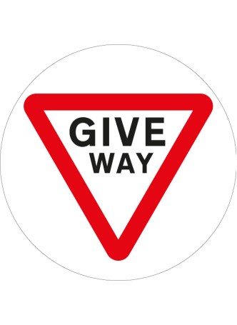 Stop Give Way - Floor Graphic