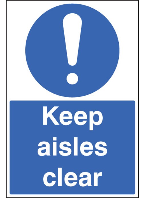 Keep Aisles Clear - Floor Graphic