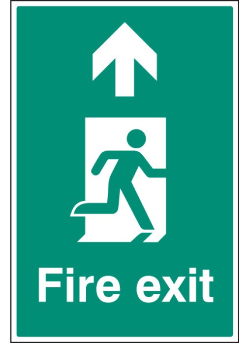 Fire Exit - Up / Straight On - Floor Graphic