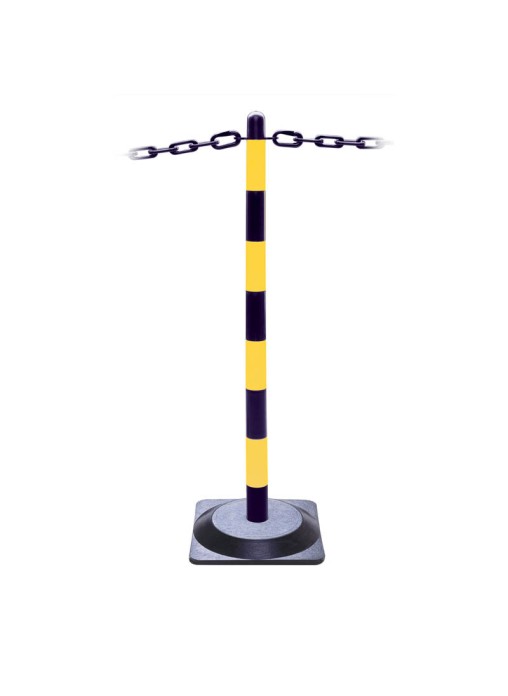 Universal Chain Post with 1.6kg Rubber Base