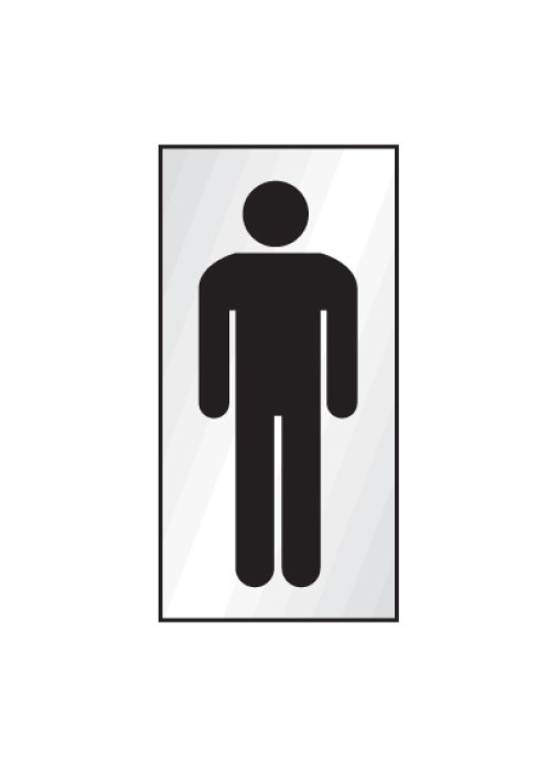 Gents Symbol - Deluxe Engraved Effect