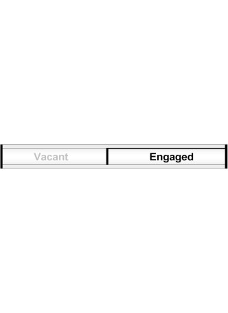 Vacant / Engaged Door Slider