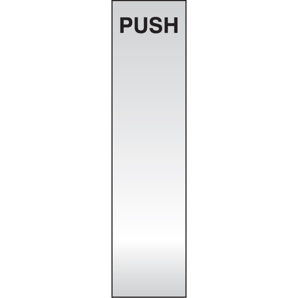 Push - Deluxe Engraved Door Plate